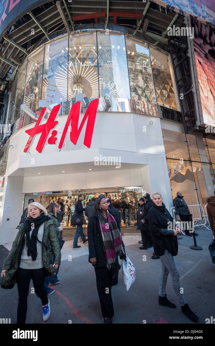 The new H&M department store at 4 Times Square is seen on opening day ...