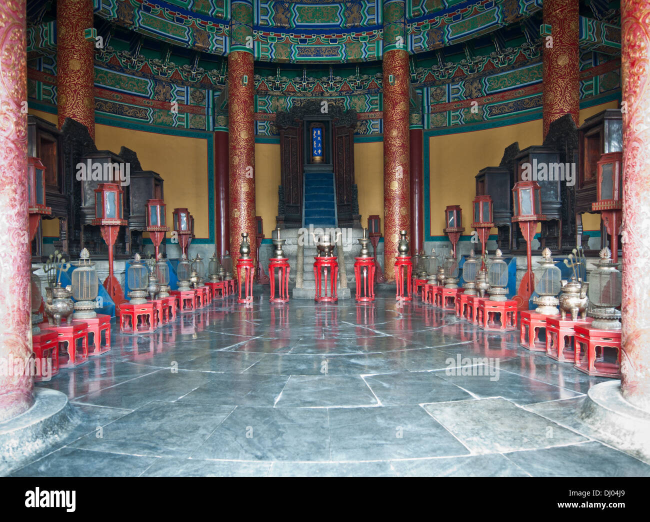 Altar of Imperial Vault of Heaven in taoist Temple of Heaven, Chongwen ...