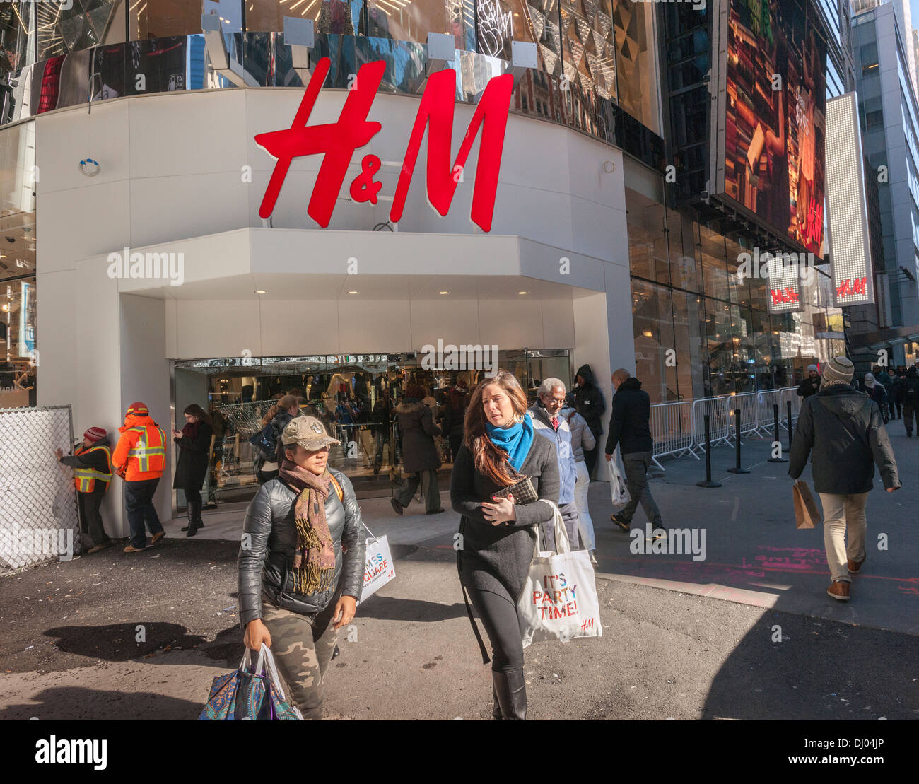 The new H&M department store at 4 Times Square is seen on opening day ...