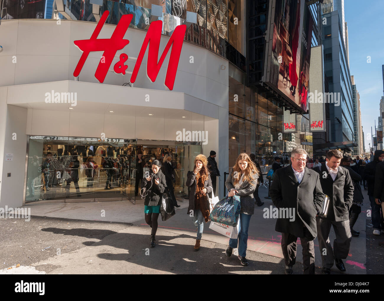 The new H&M department store at 4 Times Square is seen on opening day ...