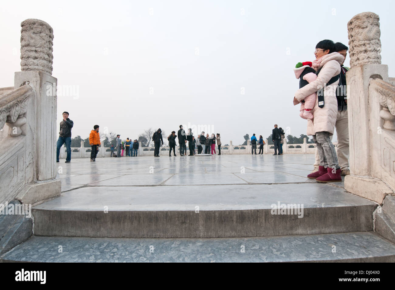 Circular Mound Altar platform, part of Temple of Heaven in Beijing ...
