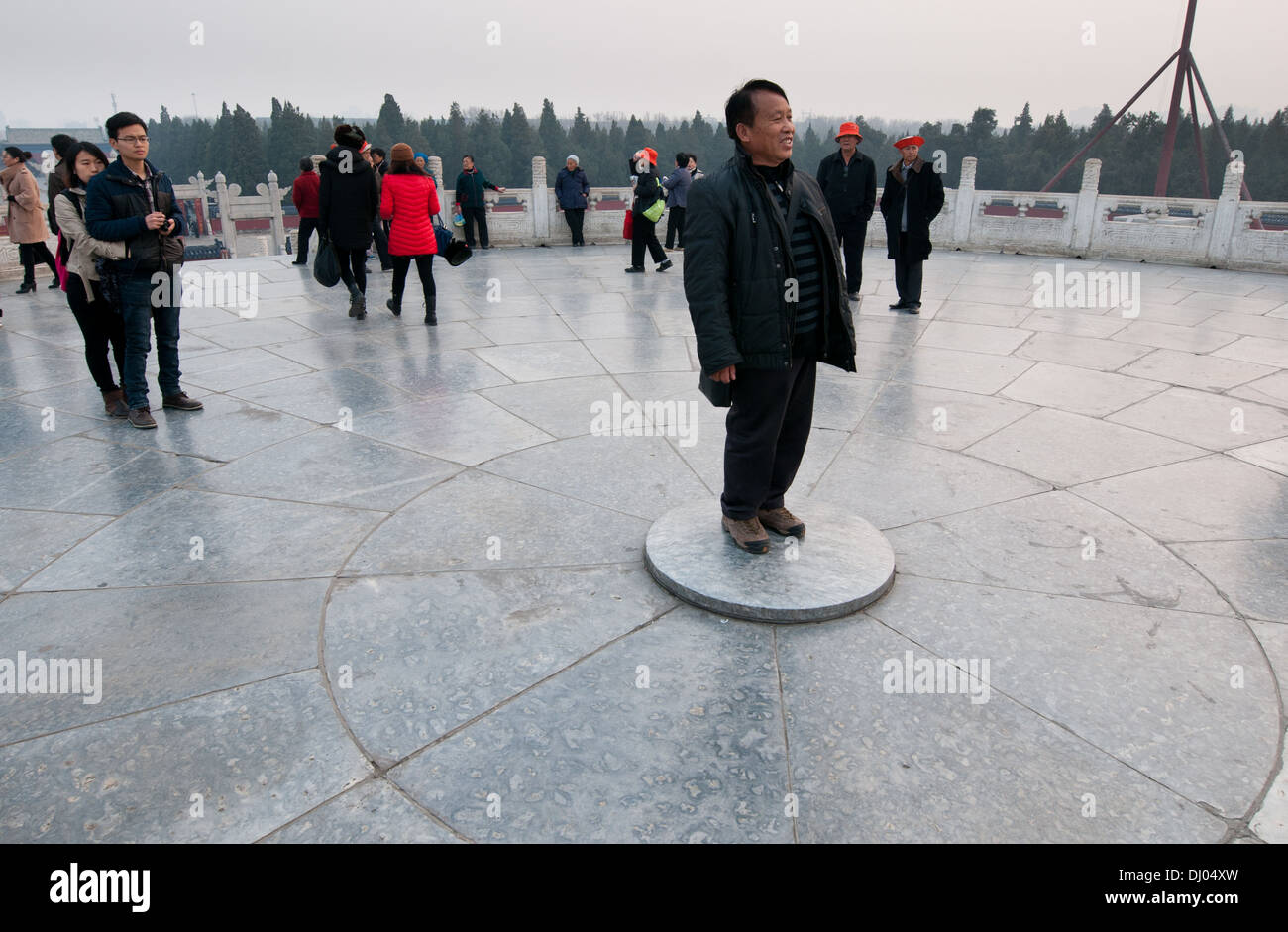 central stone on Circular Mound Altar platform, part of Temple of ...