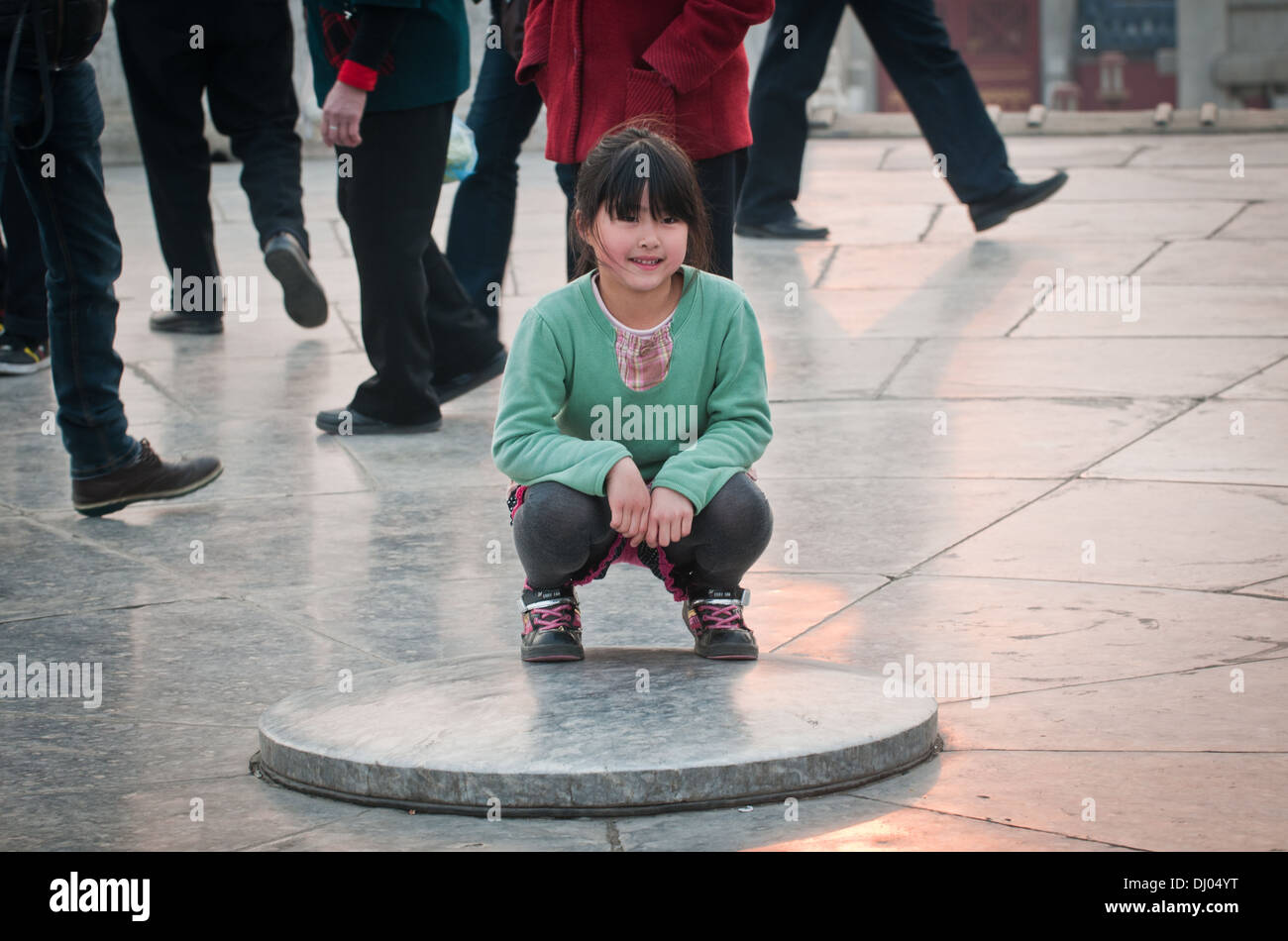 central stone on Circular Mound Altar platform, part of Temple of ...