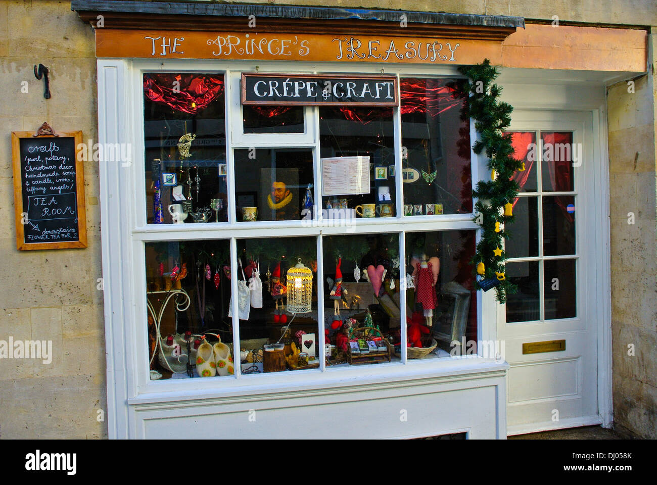 Gift shop front window Stock Photo - Alamy