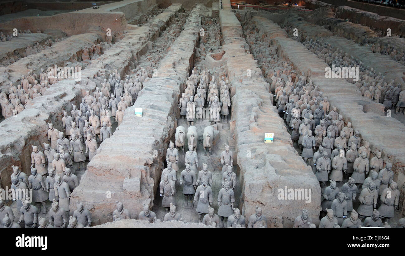Terracotta warriors exhibition world museum hi-res stock photography ...