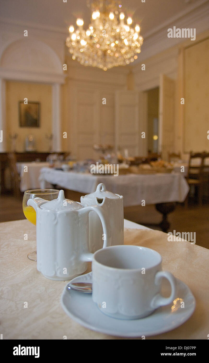 Breakfast at the Hotel Patritius in Bruges, Belgium, Europe Stock Photo ...