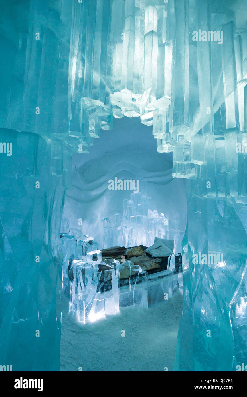 Ice hotel sweden bedroom hi-res stock photography and images - Alamy