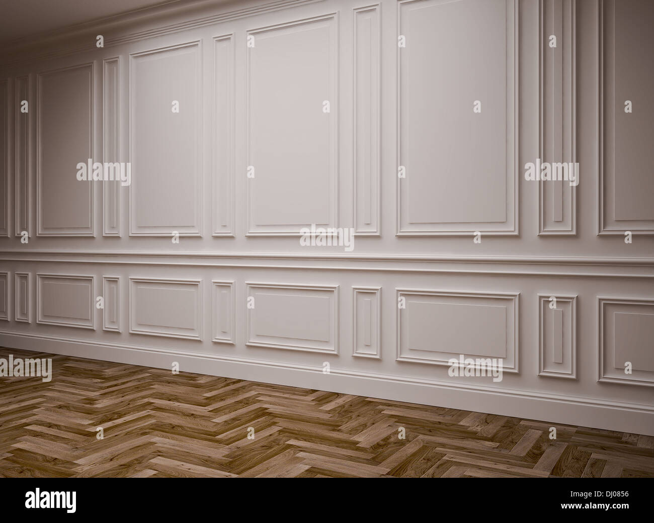 classic blank interior, 3D render Stock Photo - Alamy