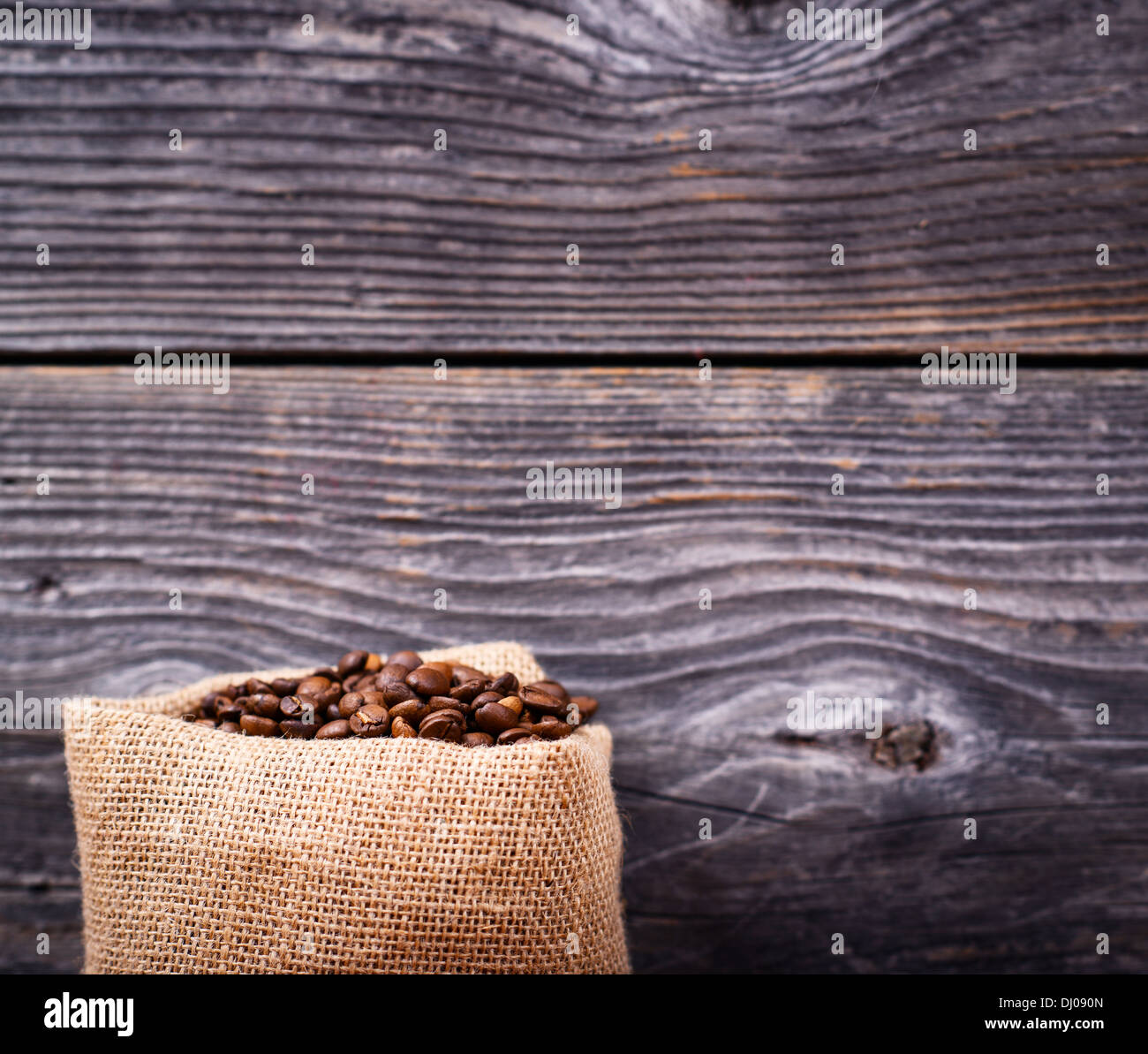 Sack of coffee grains Stock Photo - Alamy