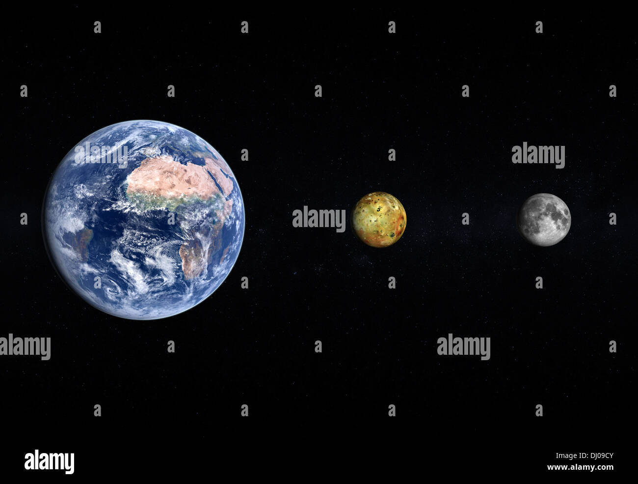 Earth and jupiter size comparison hi-res stock photography and images ...