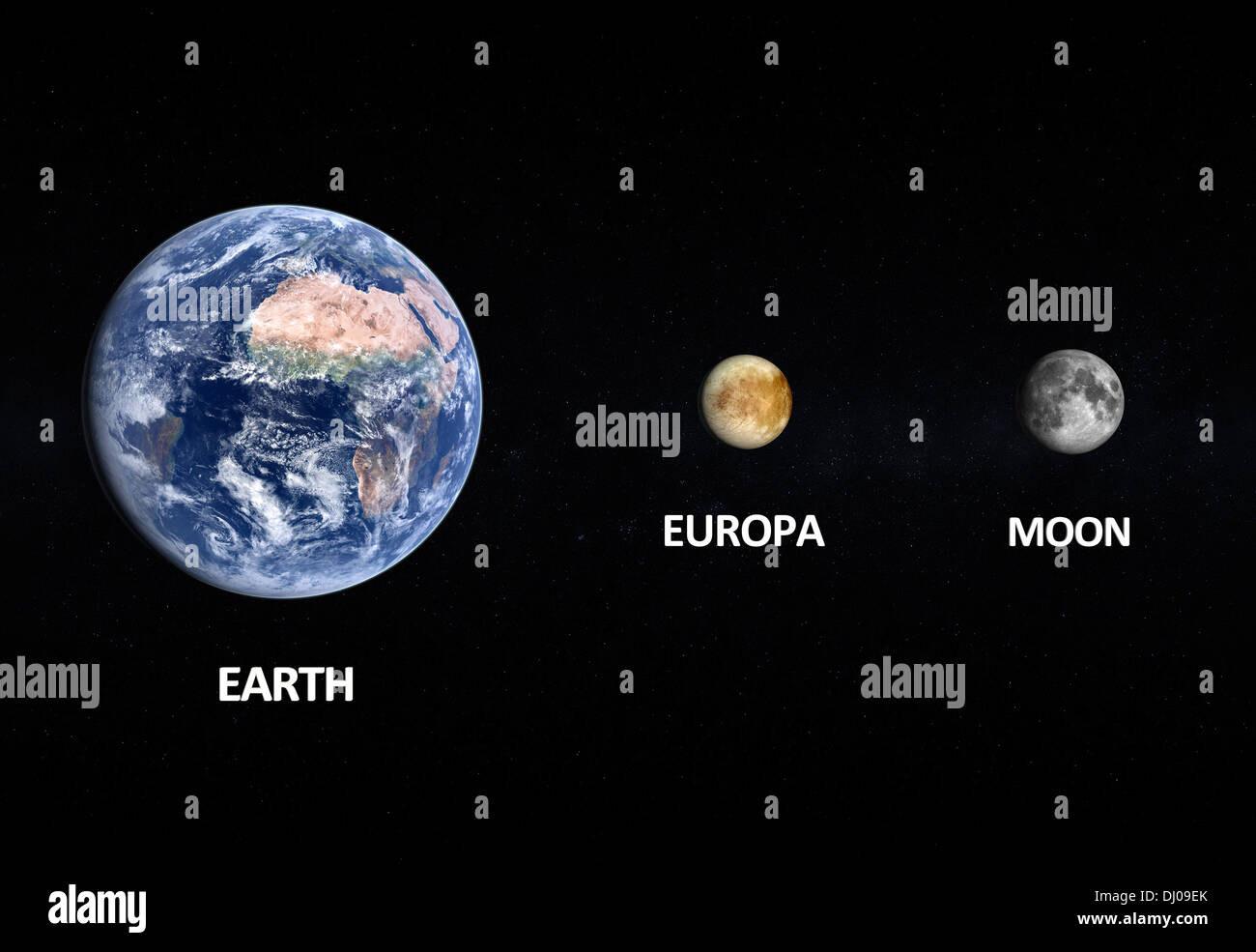 Earth and jupiter size comparison hi-res stock photography and images ...