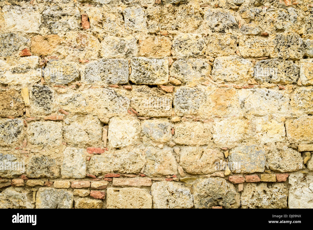 Medieval wall built of stone Stock Photo - Alamy
