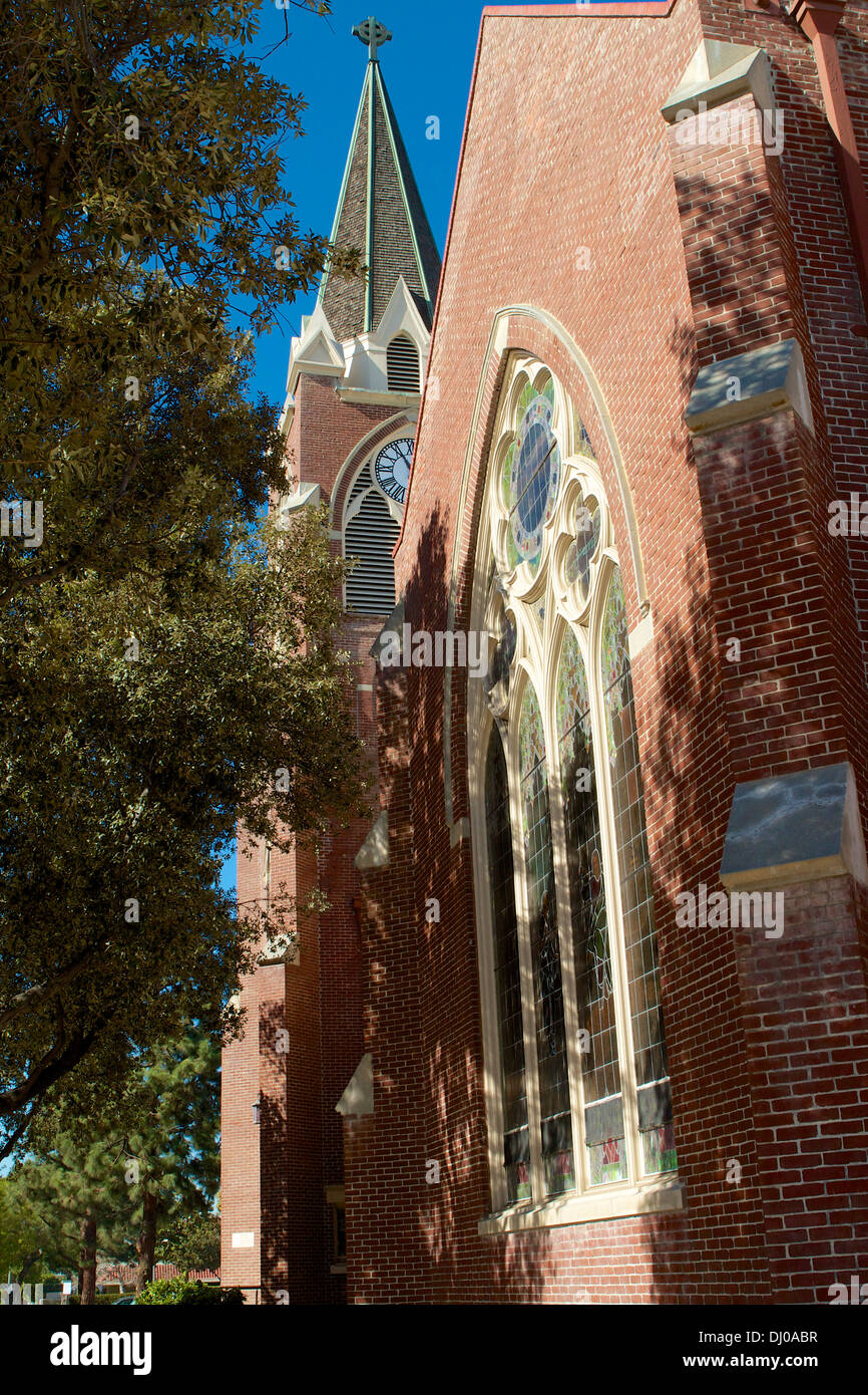The red brick built St Johns Lutheran Church in the city of Orange ...