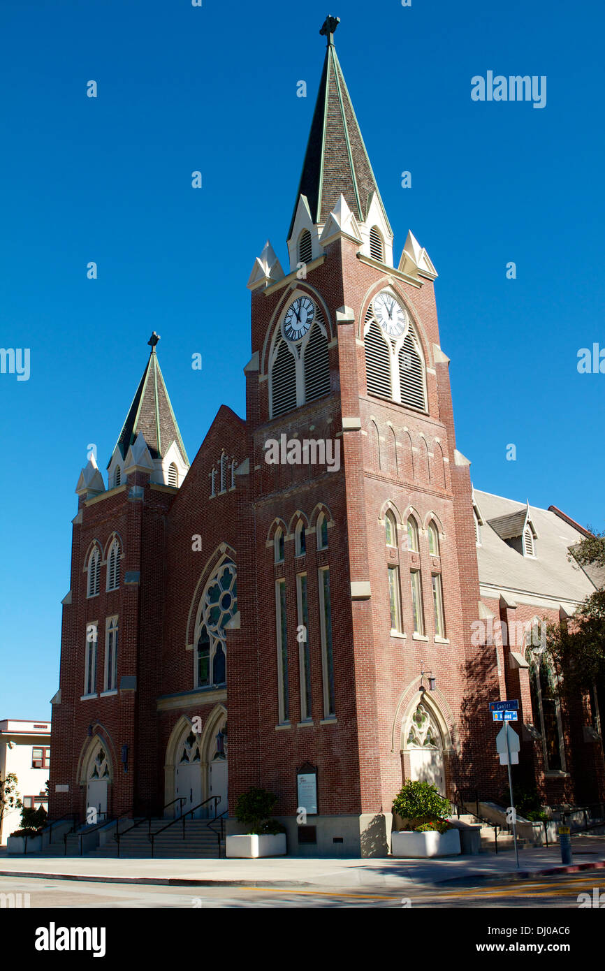 The red brick built St Johns Lutheran Church in the city of Orange ...