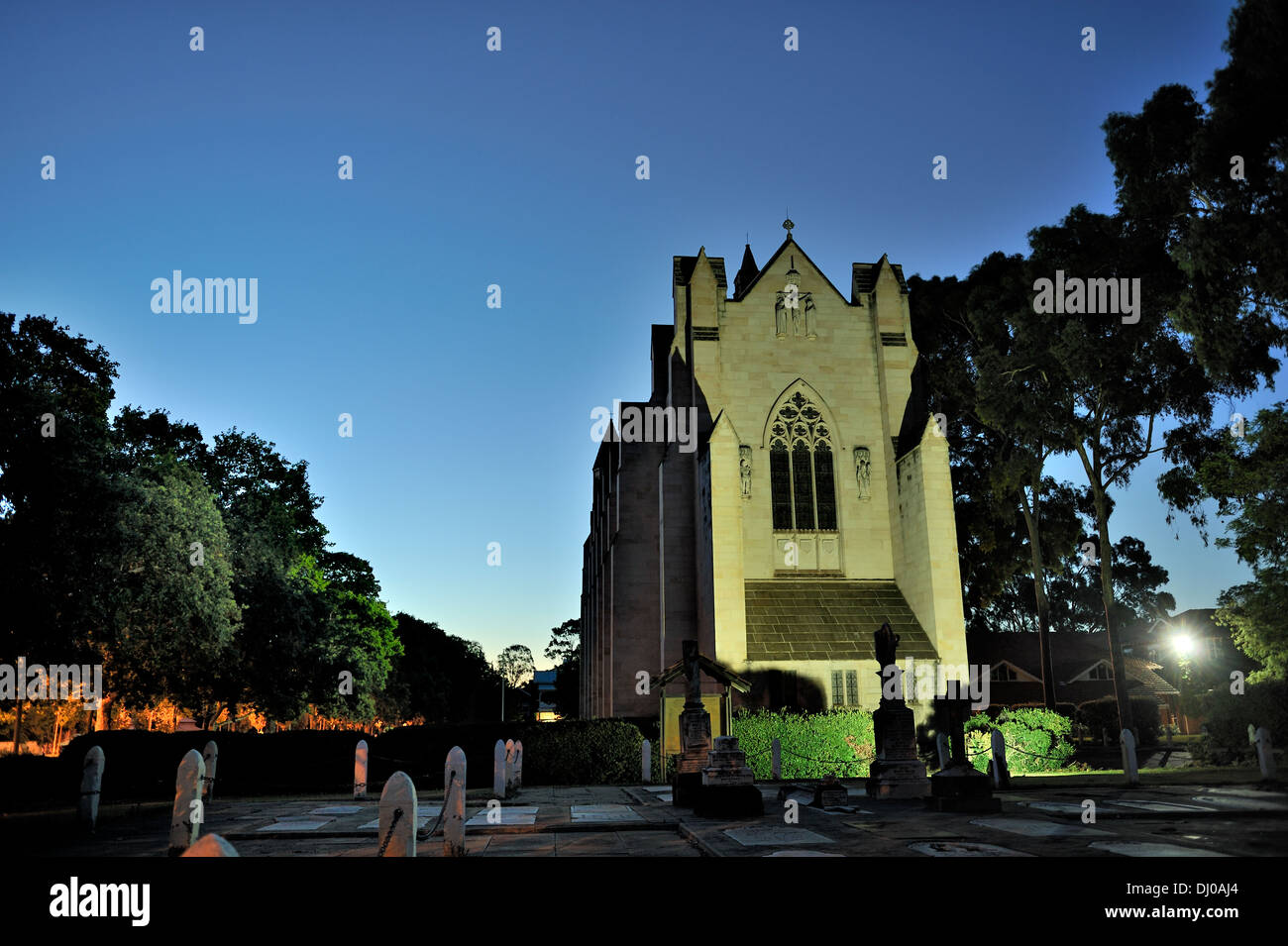 Pioneer graveyard by the Guildford Grammar School Chapel, the Chapel of ...
