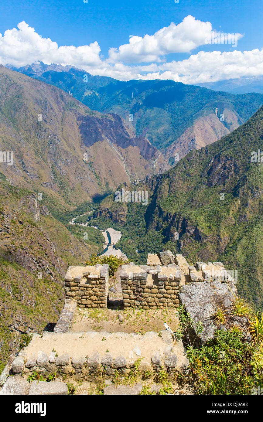 Inca Wall in Machu Picchu Peru South America. Example of polygonal ...