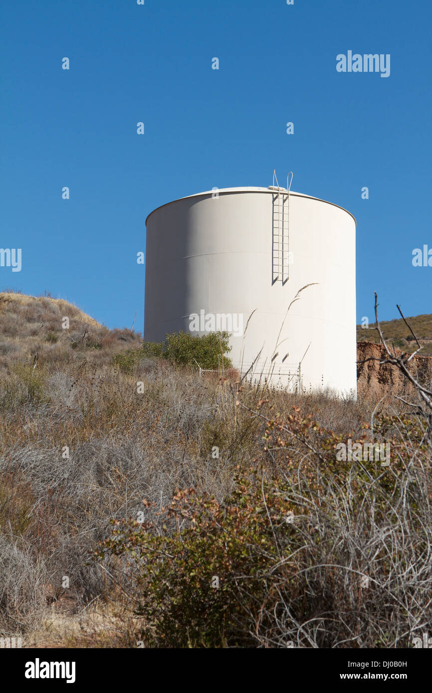 Water storage container in the Cleveland national forest Stock Photo ...