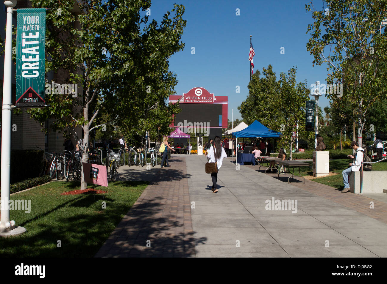 Chapman University campus in the city of Orange California USA Stock ...