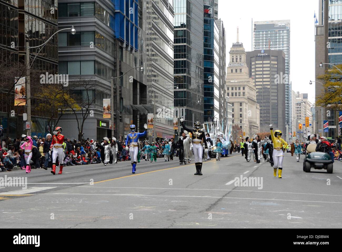 Toronto, Canada. 17th Nov 2013. Power Rangers march at the 109th ...