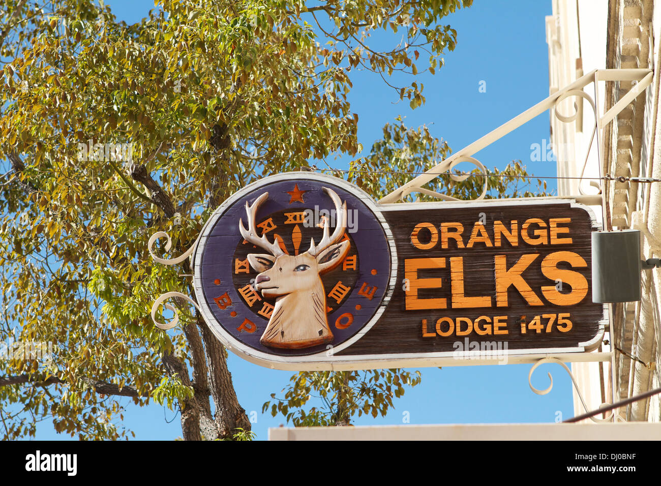 The sign outside the Elks lodge on east Chapman av in old Town Orange ...
