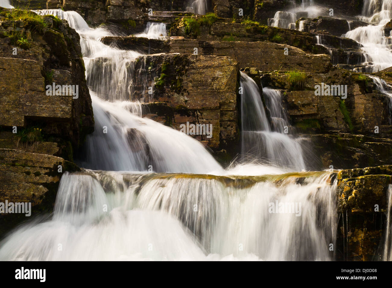 Tvindefossen, a waterfall near Voss in Norway Stock Photo - Alamy