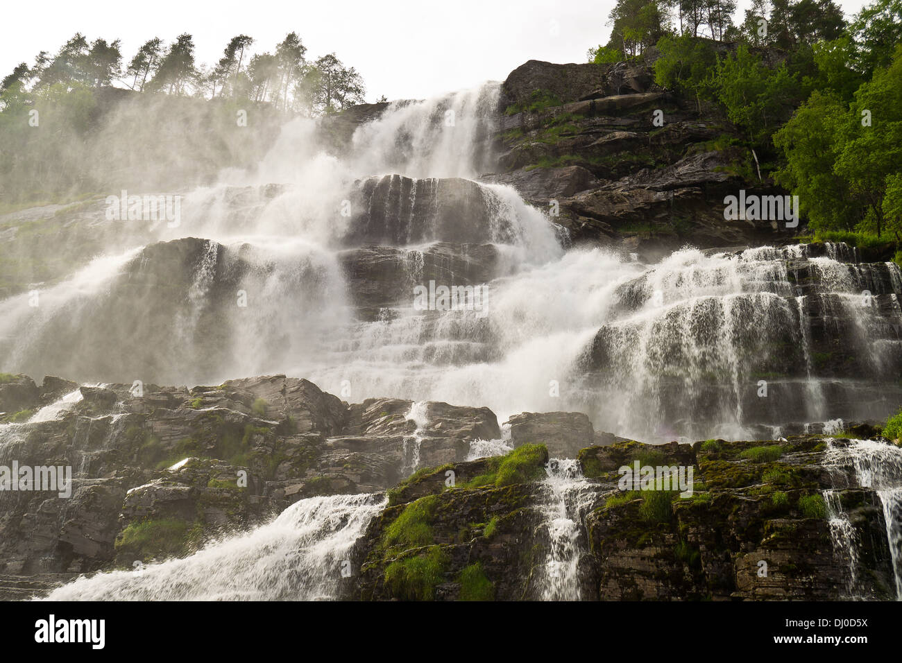 Tvindefossen waterfall voss norway hi-res stock photography and images ...