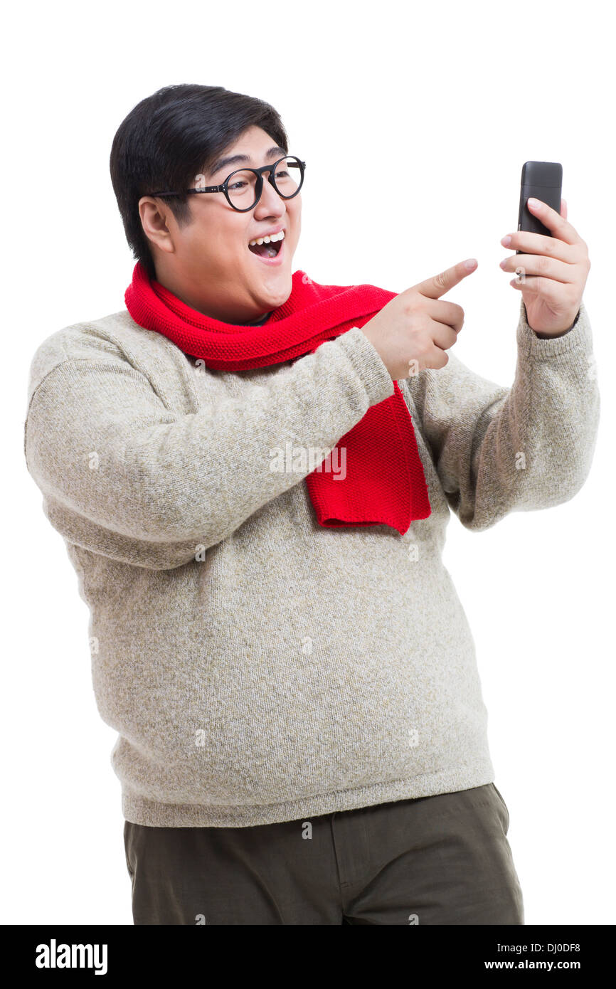 Asia man video call hi-res stock photography and images - Alamy