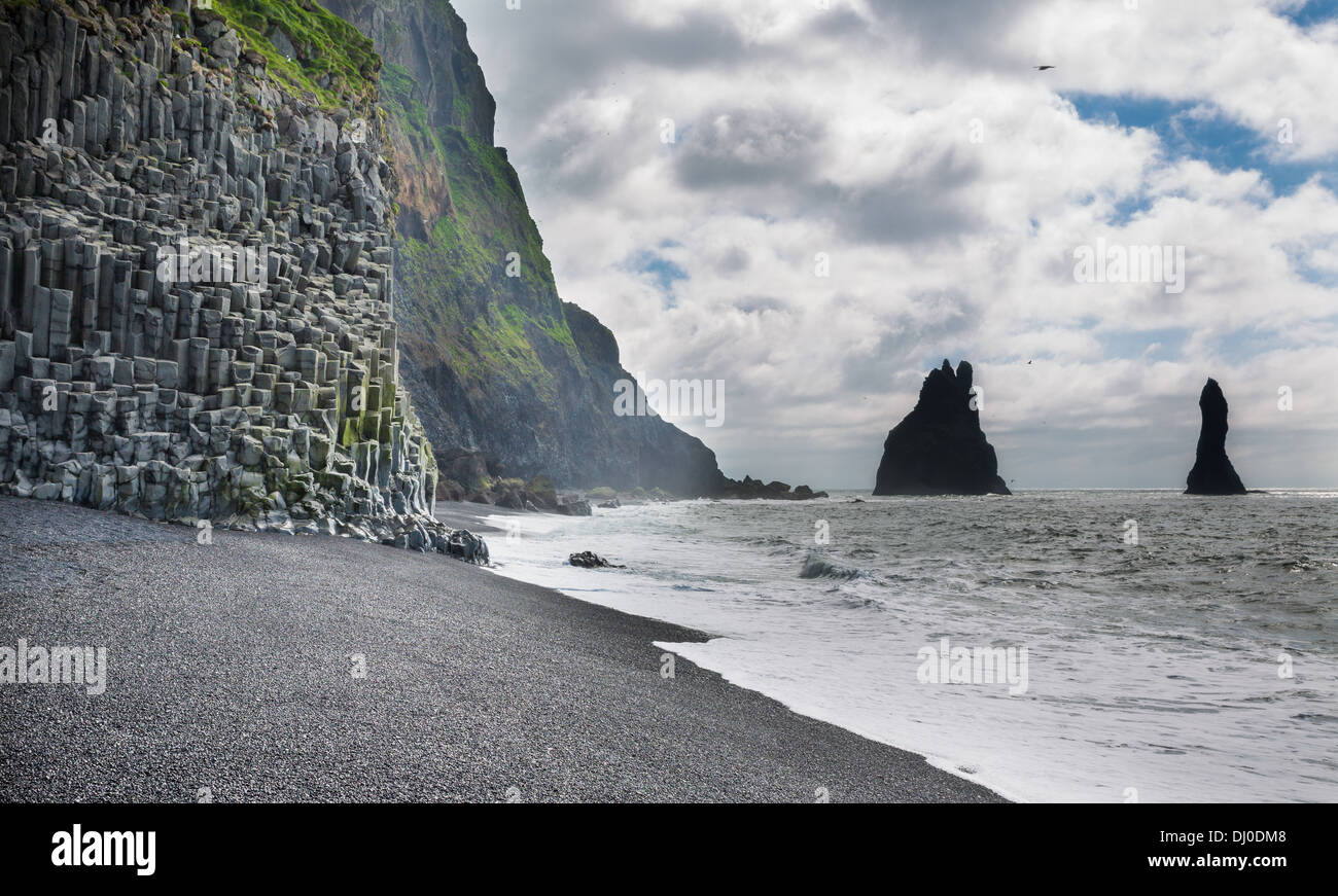 Reynisfjara rock formations Stock Photo - Alamy