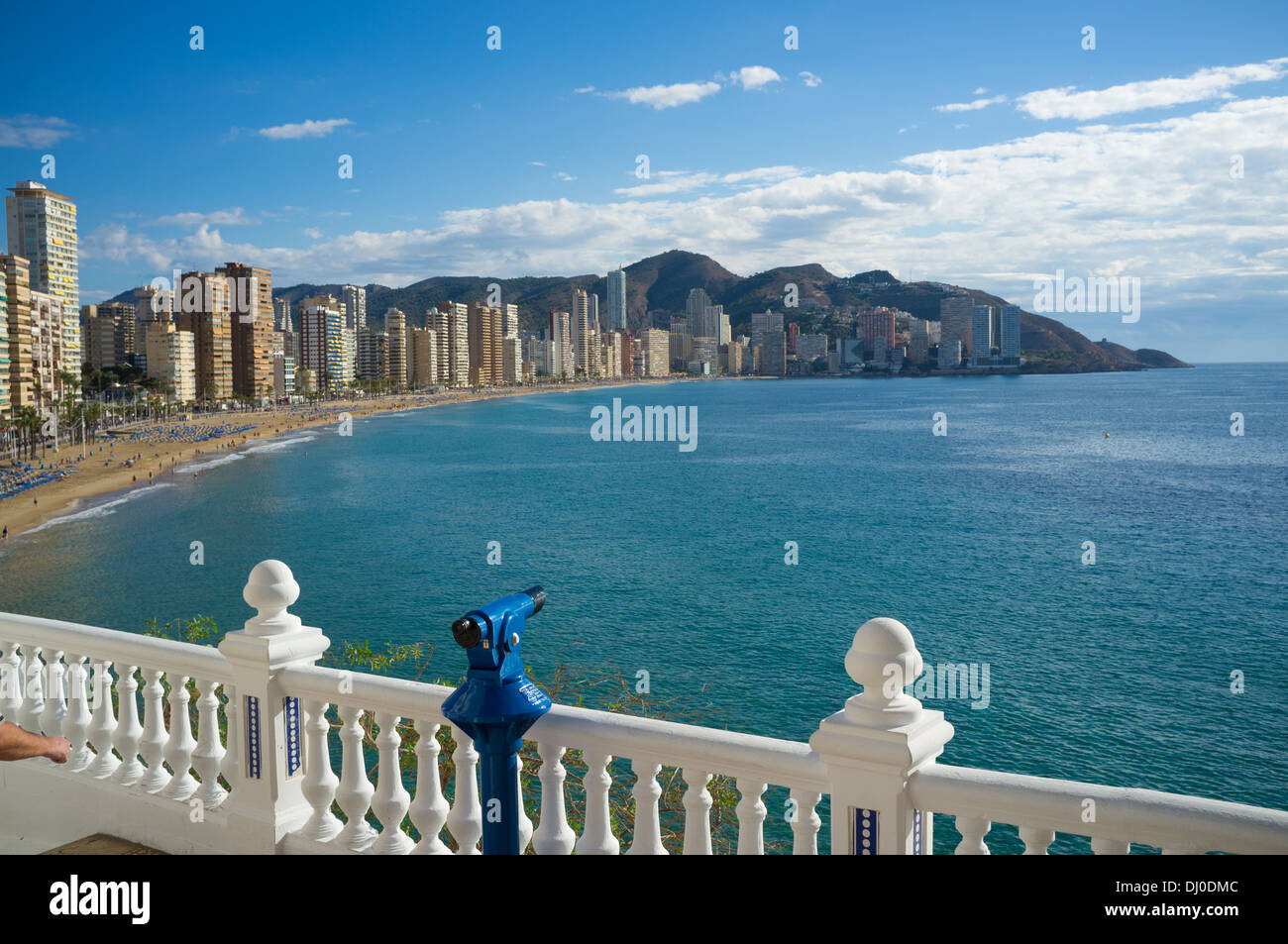 Benidorm bay as seen from one of its landmark viewpoints Stock Photo ...