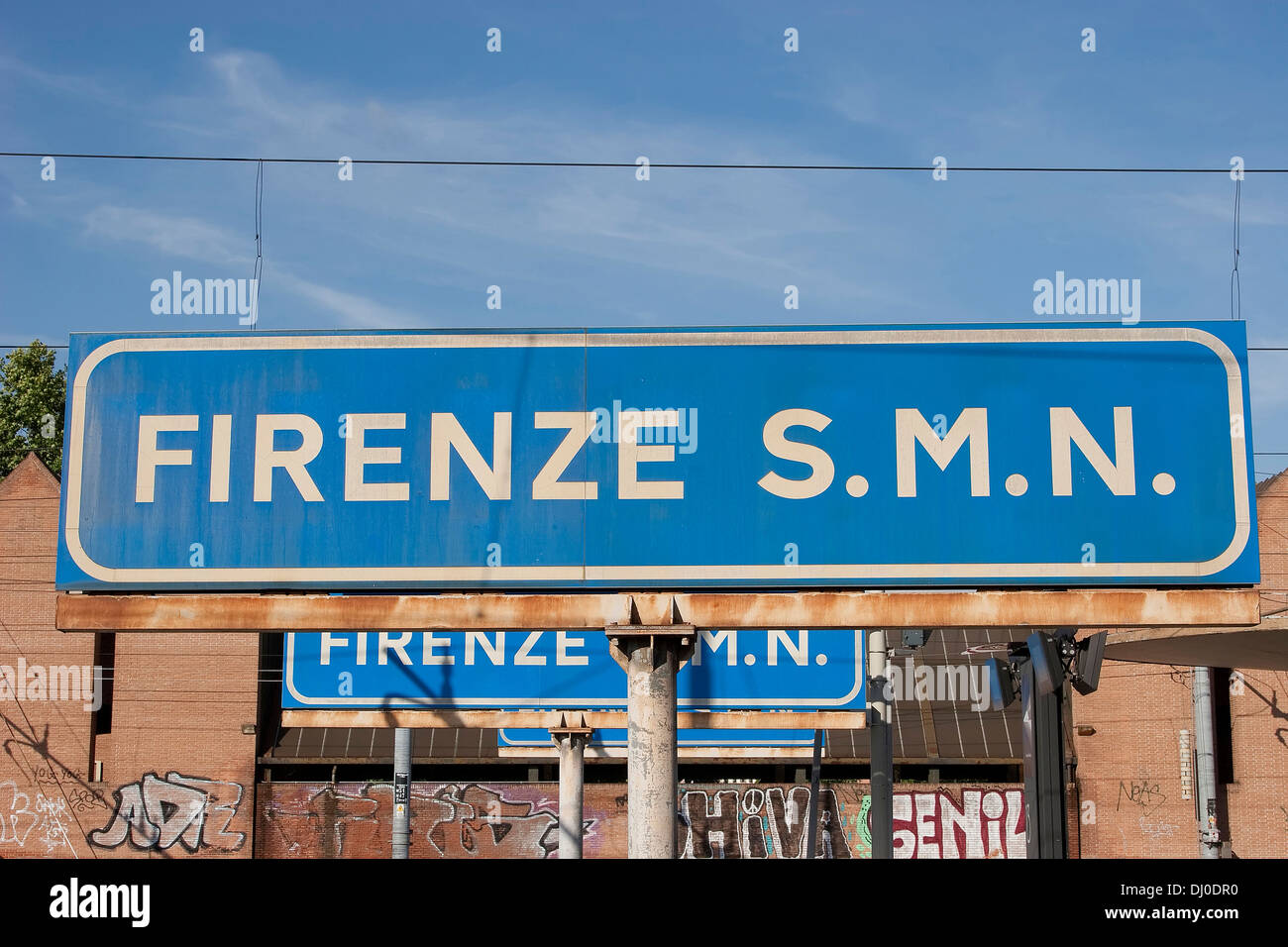 Train station sign firenze santa maria novella hi-res stock photography ...
