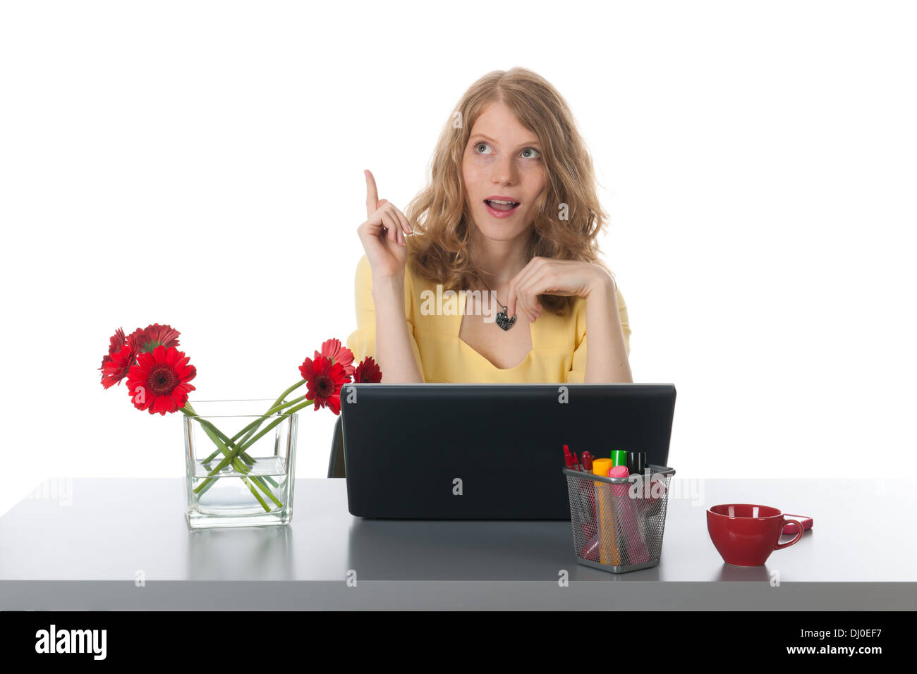 Young woman is having a good idea Stock Photo - Alamy