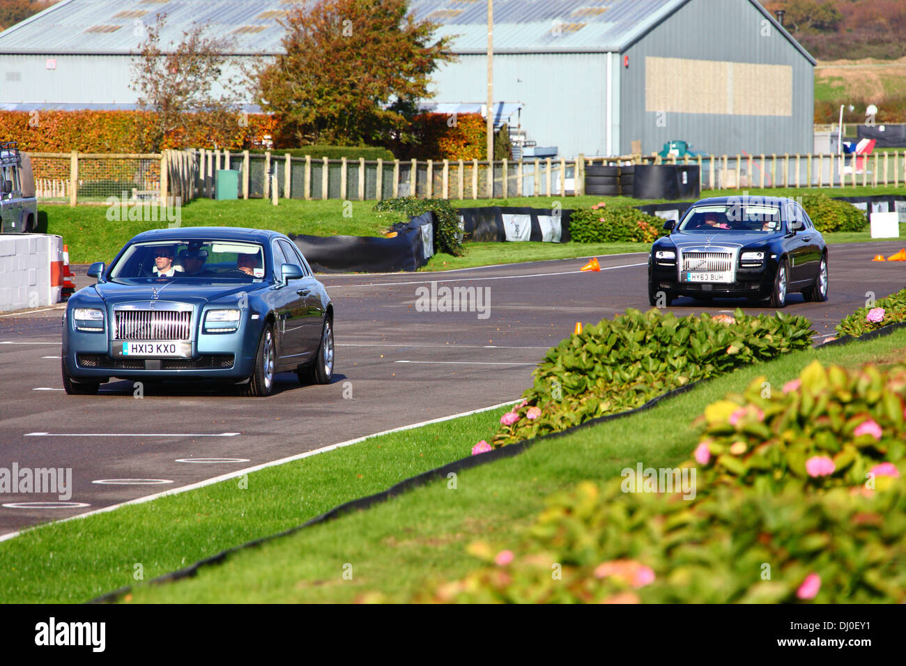 Rolls Royce motor cars on a track day at Goodwood Motor Racing Circuit ...
