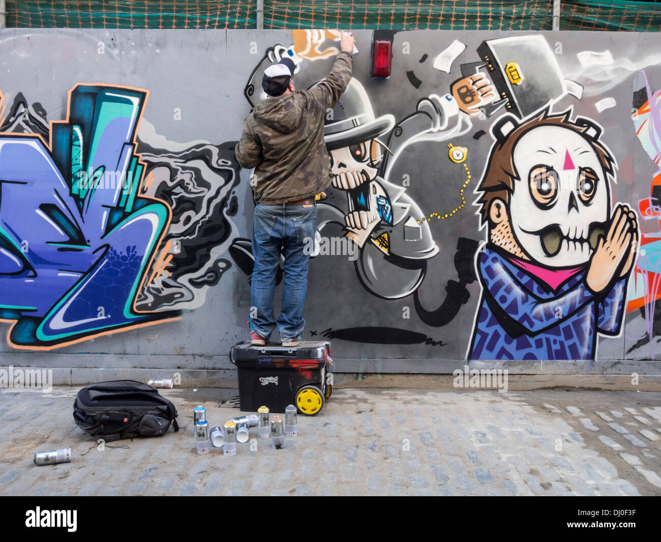 Graffiti Artist At Work