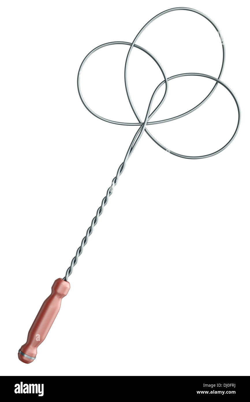 Metal carpet beater isolated on a white background. 3D render Stock ...