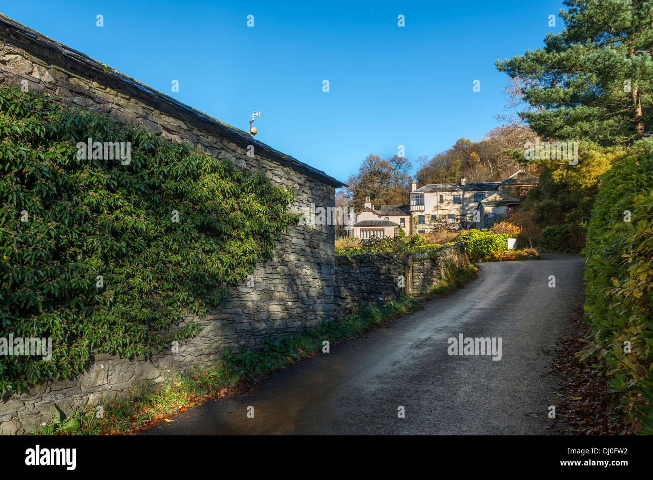 Brantwood house the home of John Ruskin art critic on Coniston water in ...