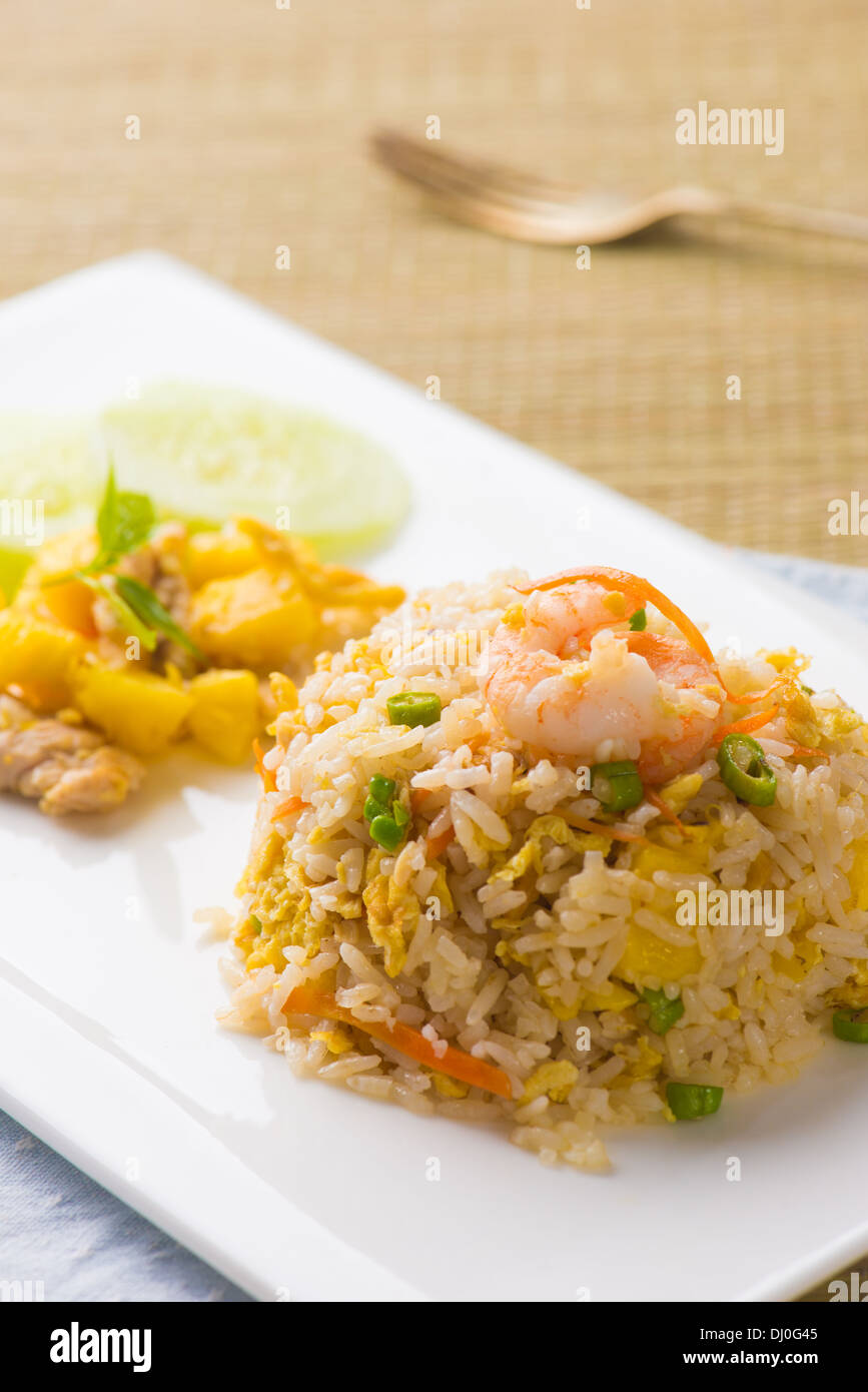 thai pinapple fried rice food Stock Photo - Alamy