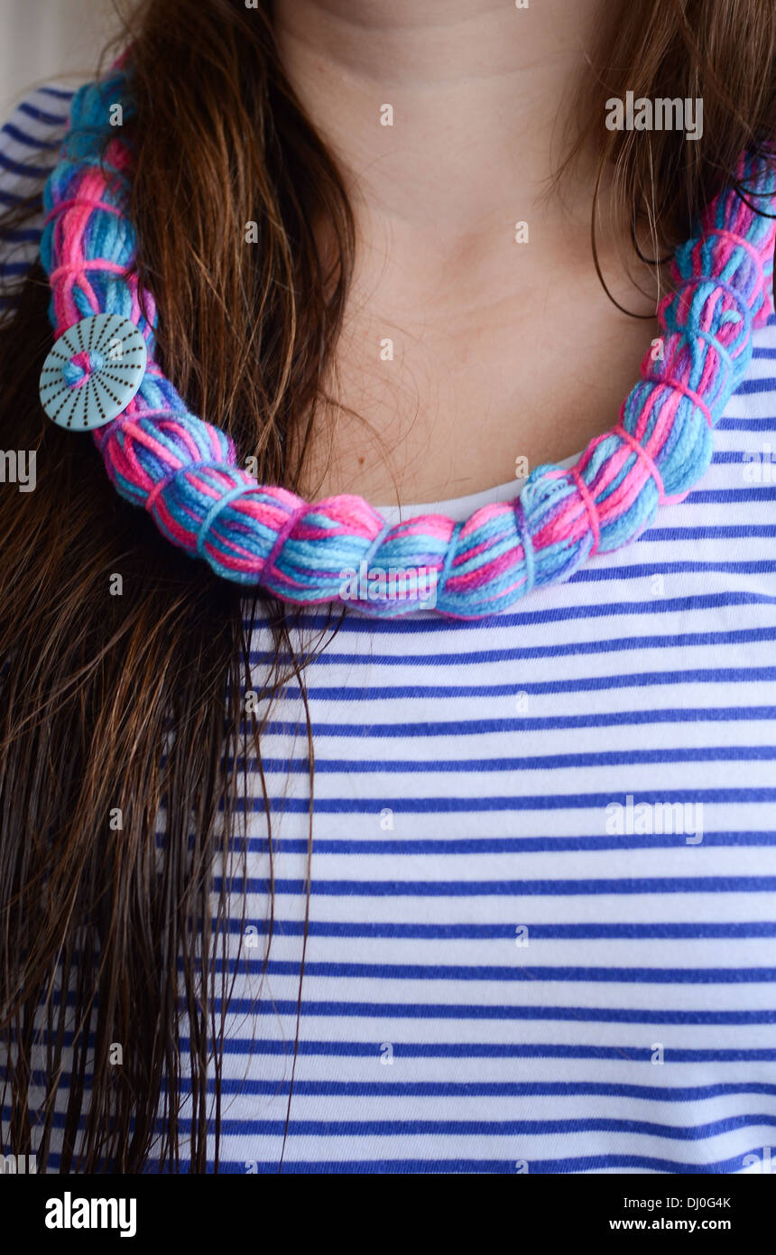 Handcrafted necklace hi-res stock photography and images - Alamy