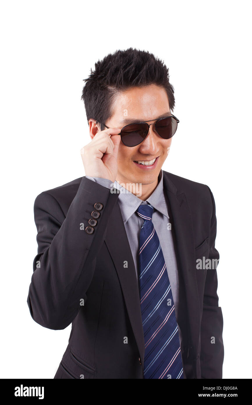 Business man with sunglasses Stock Photo - Alamy