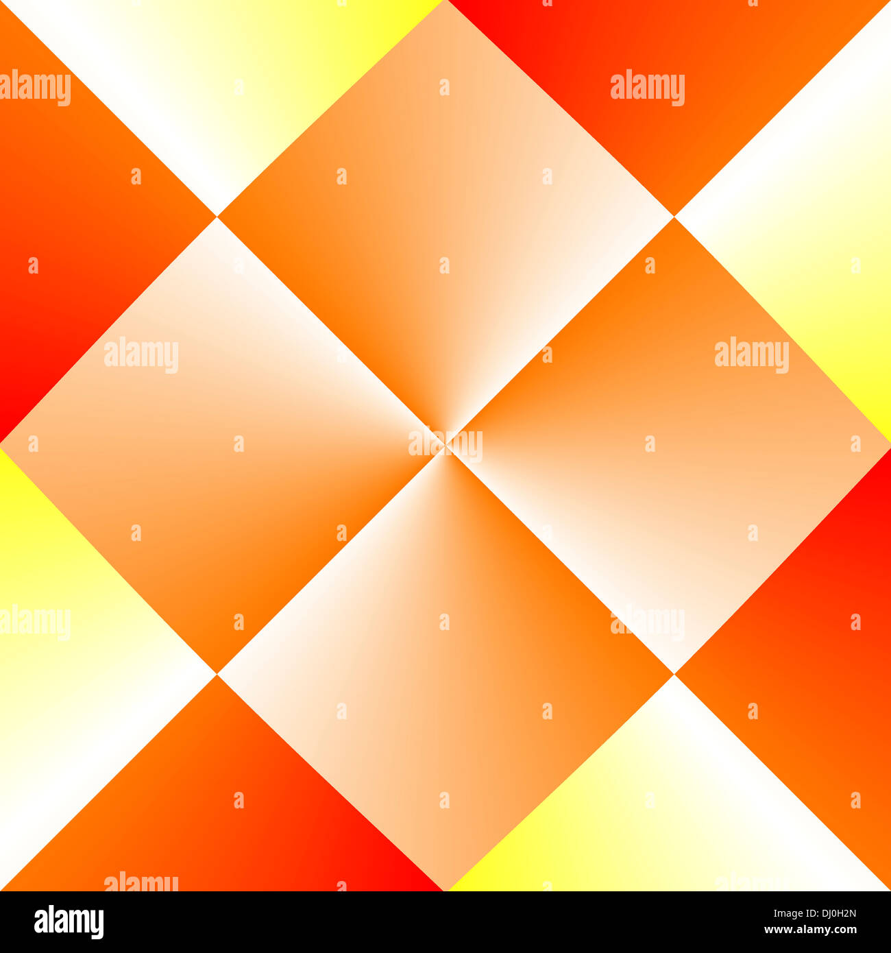 Orange Square Checkered Design Stock Photo - Alamy