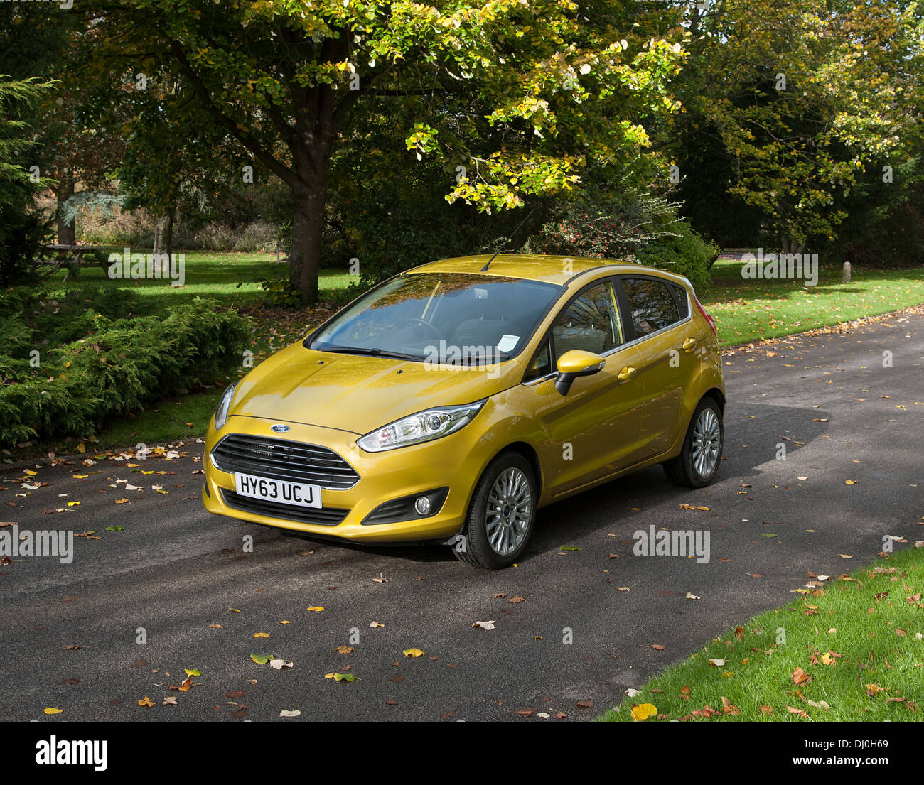 Yellow Ford Fiesta High Resolution Stock Photography and Images - Alamy