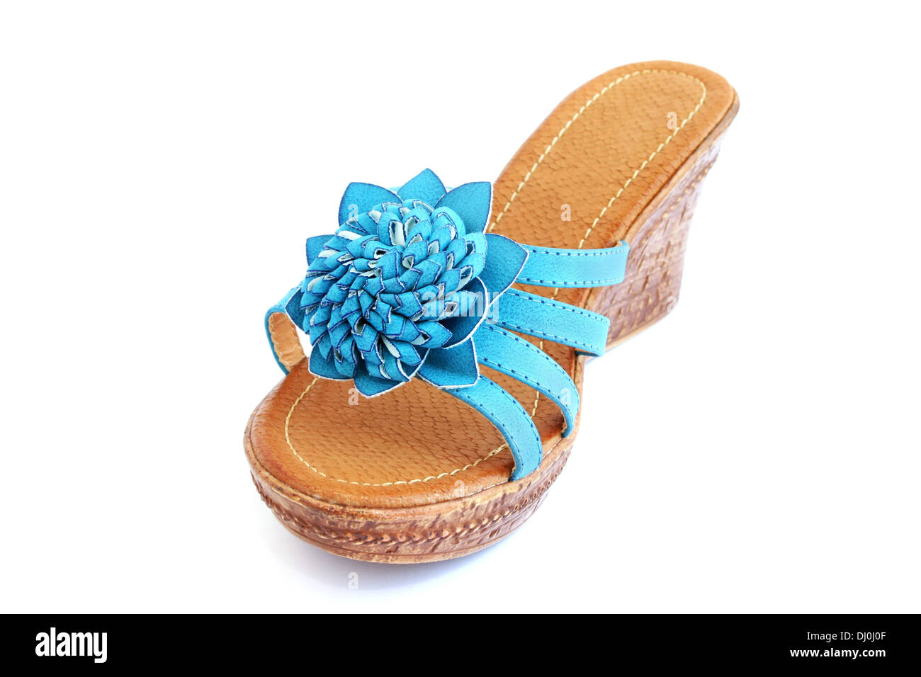 Blue shoe isolated on white background Stock Photo - Alamy