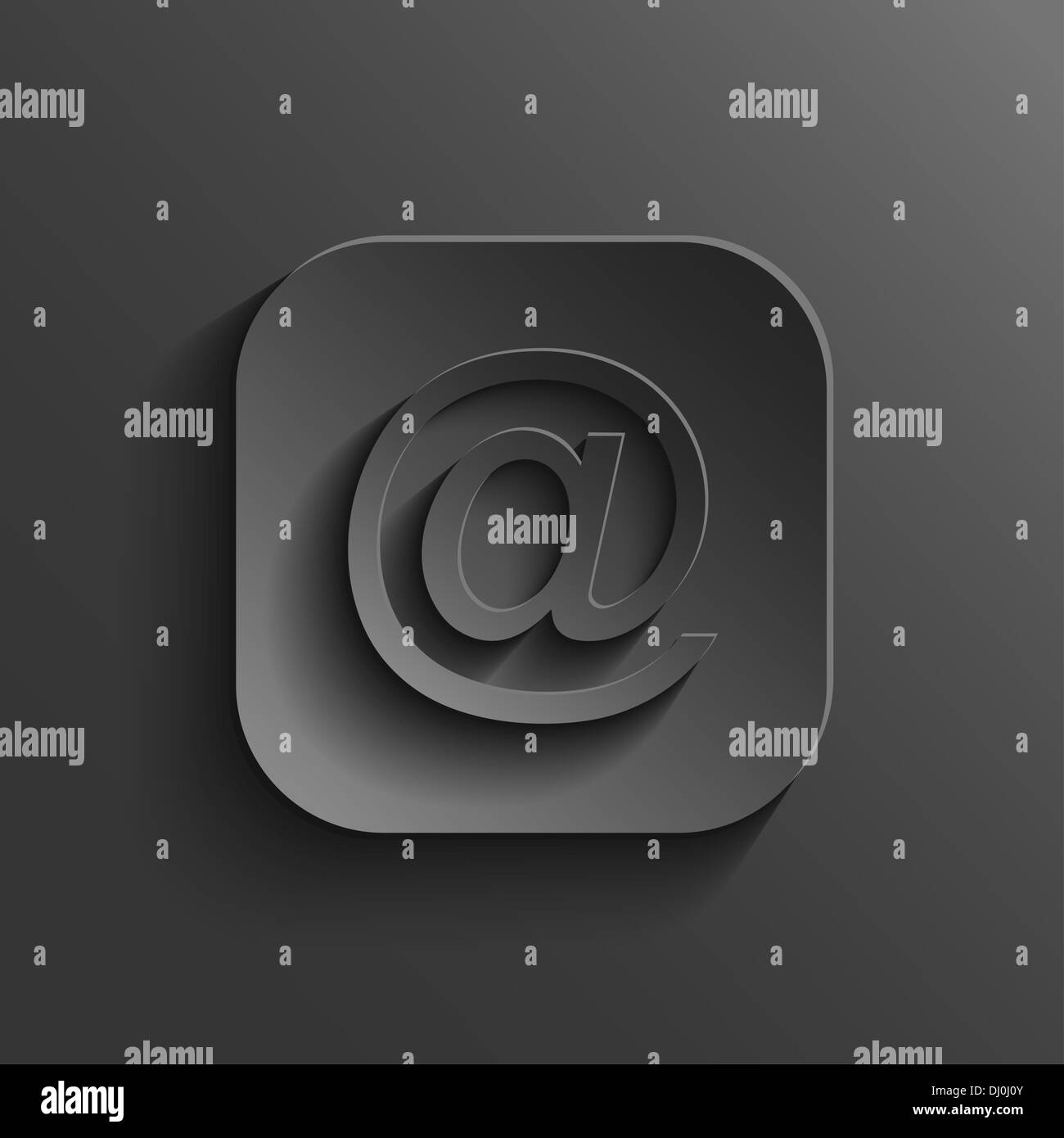 Email address icon black square hi-res stock photography and images - Alamy