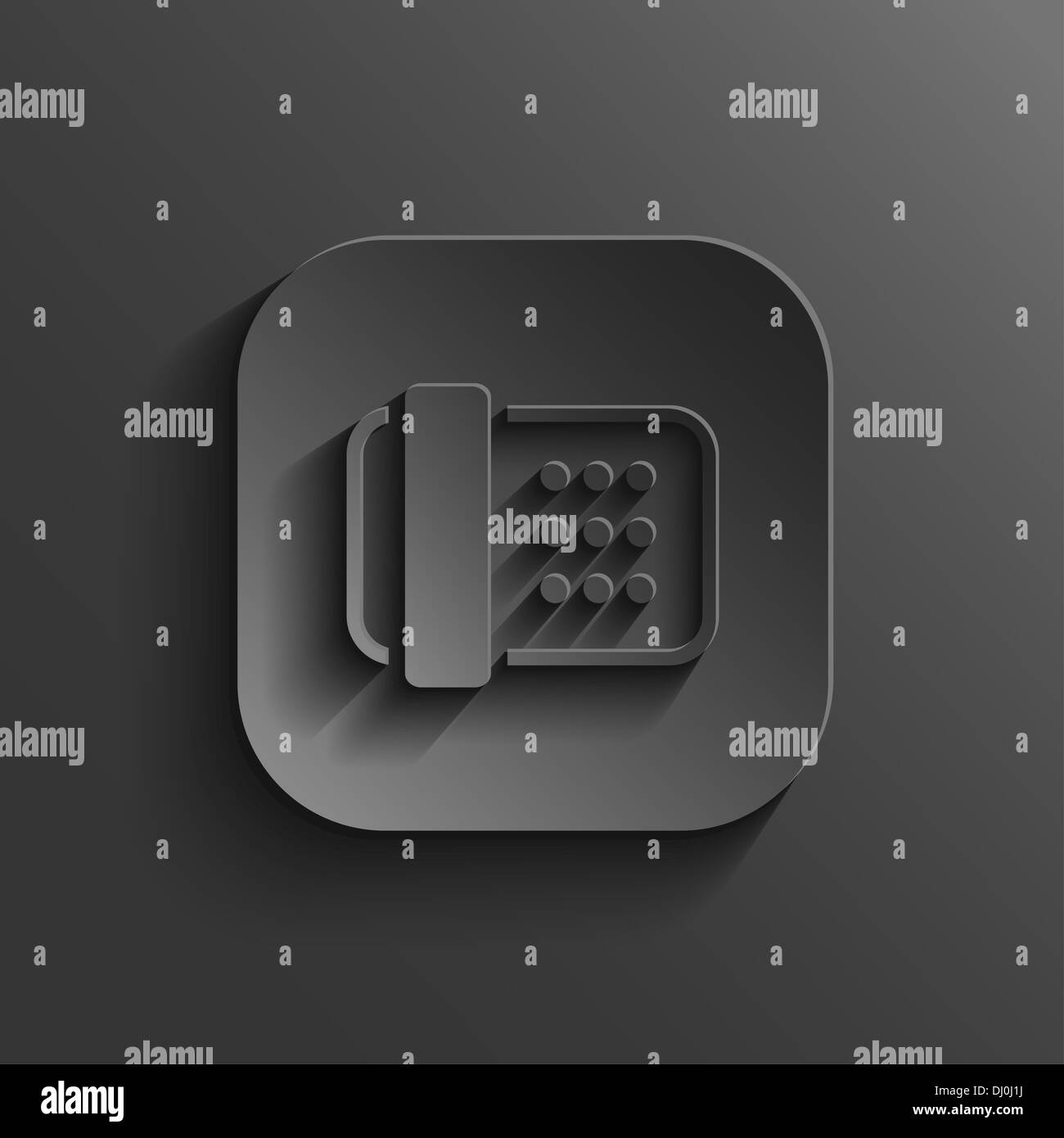 Fax icon Black and White Stock Photos & Images - Alamy