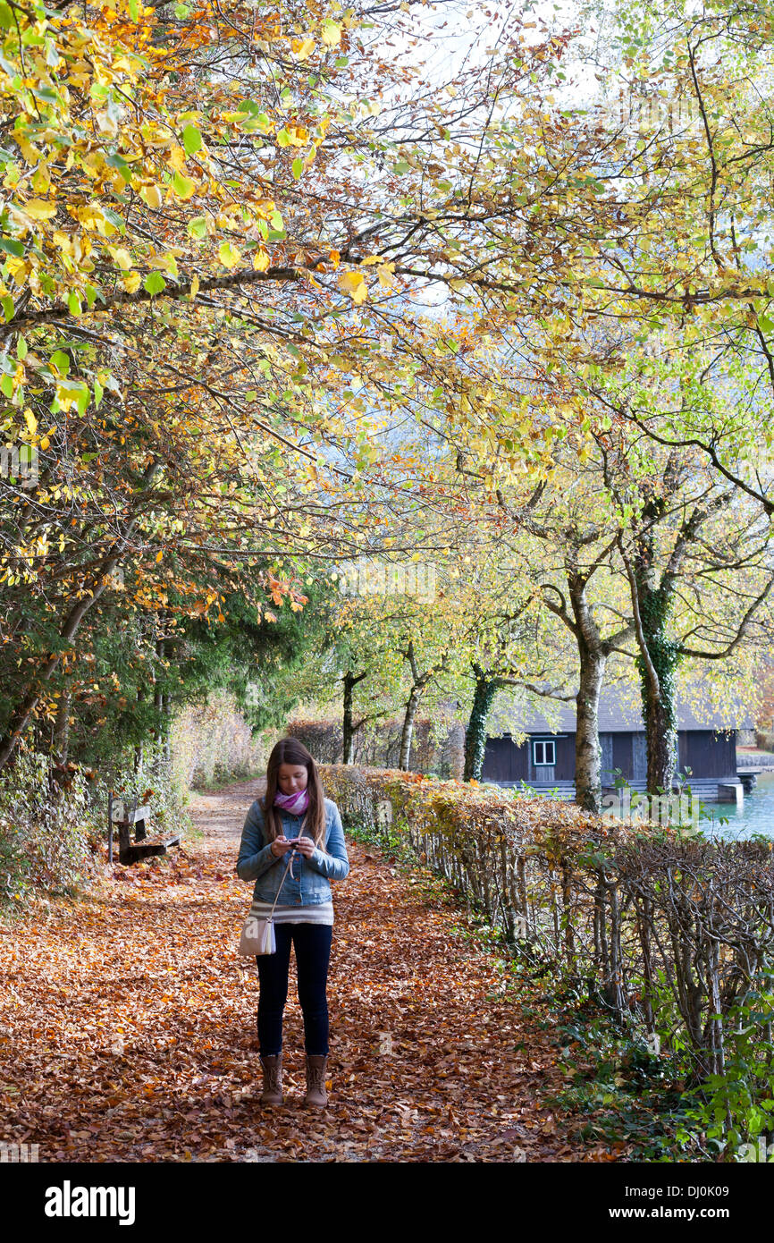 Girl walking outside hi-res stock photography and images - Alamy