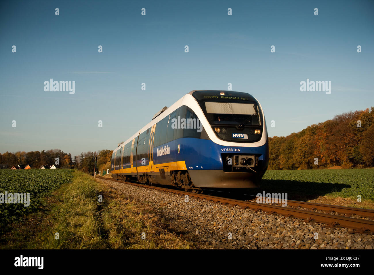 Bombardier TALENT RB75 der NordWestBahn auf der Fahrt von Osnabrück ...