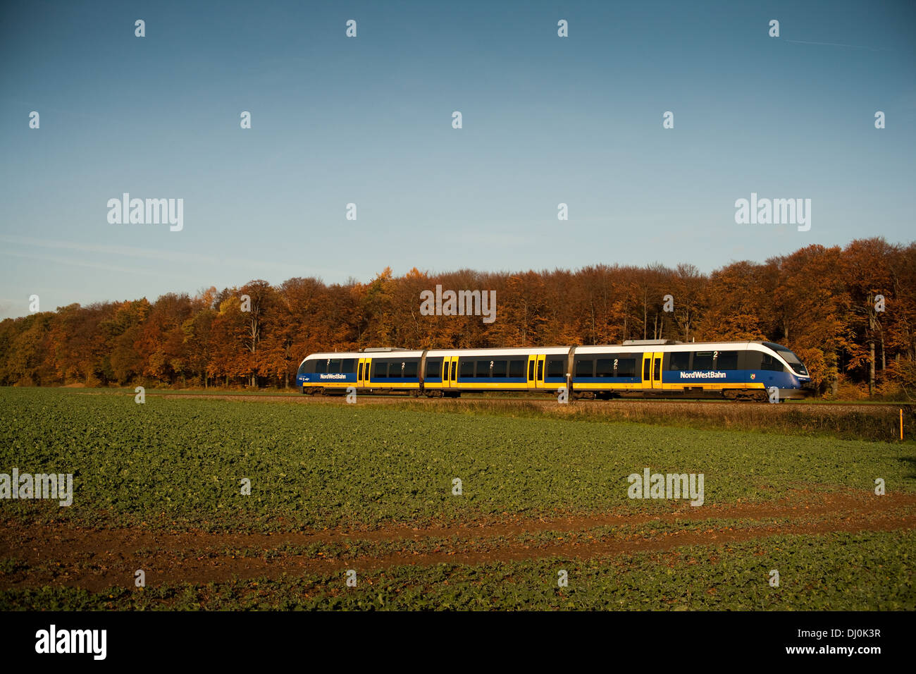 Bombardier TALENT RB75 der NordWestBahn auf der Fahrt von Osnabrück ...