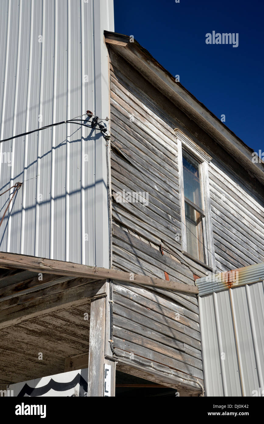 Old small town store front along historic Route 66 Whitehall Mercantile ...