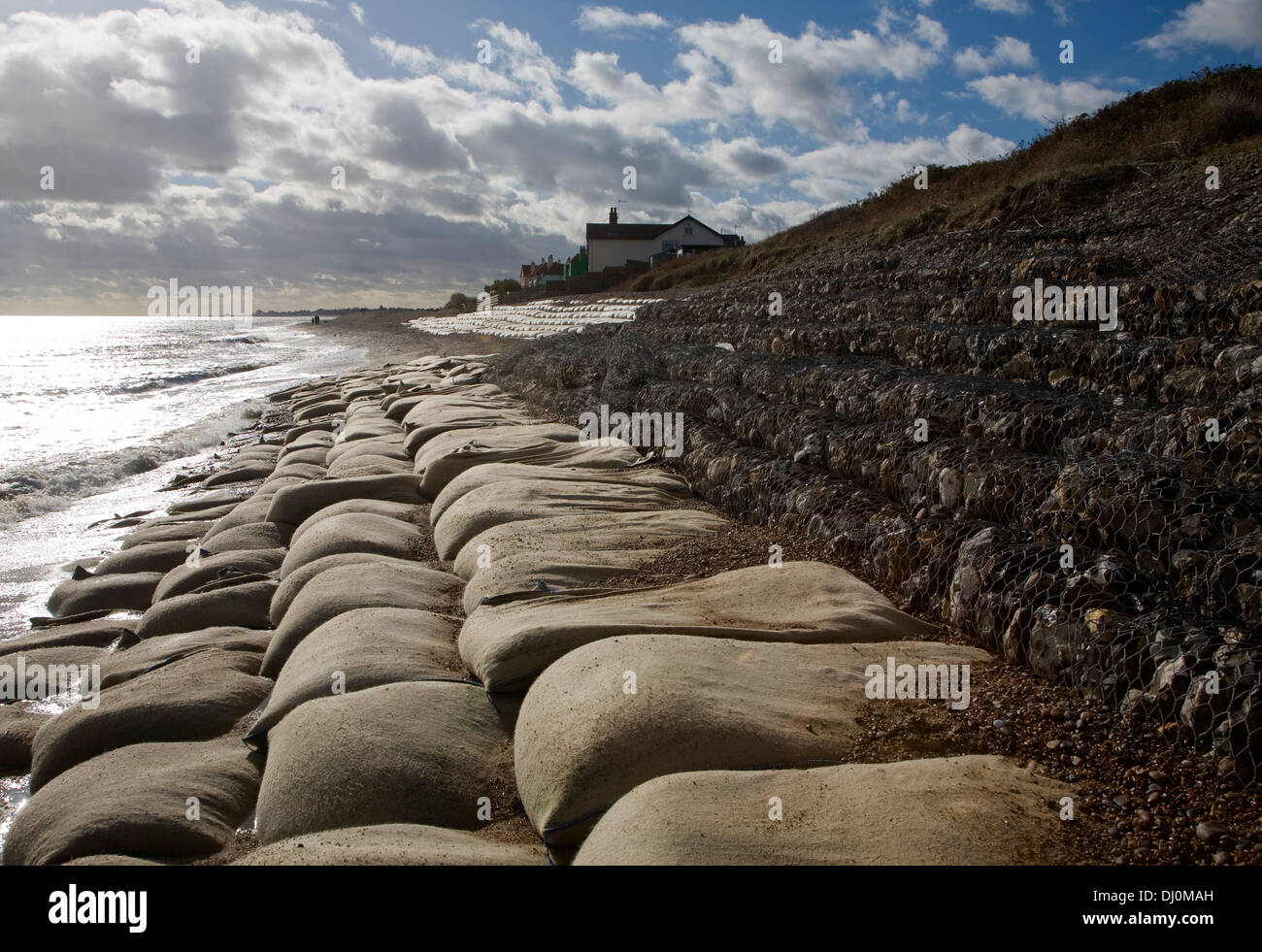 Winter storms have removed shingle and exposed sea defences on the ...