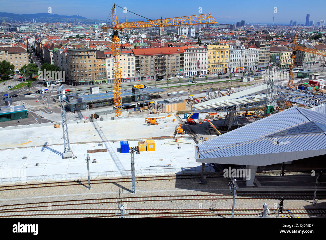 Construction of Wien Hauptbahnhof (Central train station), Vienna ...