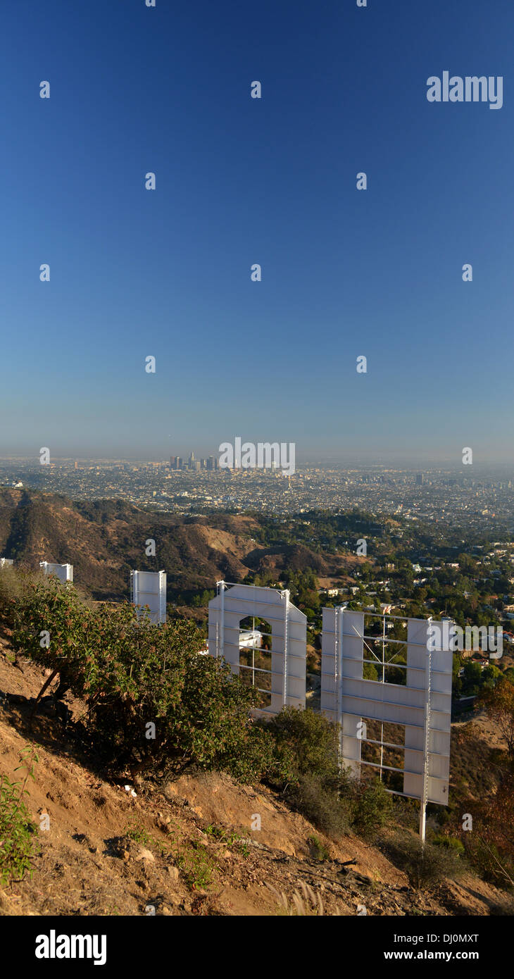 Back of hollywood sign hi-res stock photography and images - Alamy